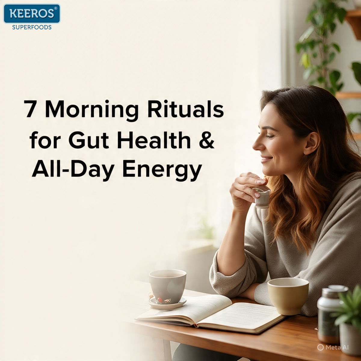 7 Morning Rituals for Gut Health & All‑Day Energy – Keeros Super Foods