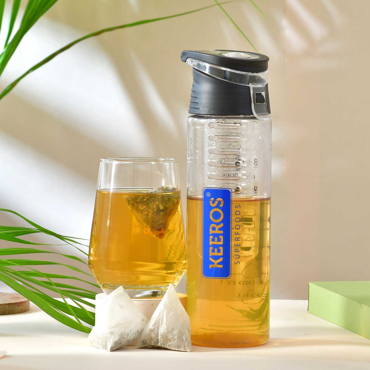 Keeros Infuser Detox Water Bottle with Free Superherbs Infusers worth ...