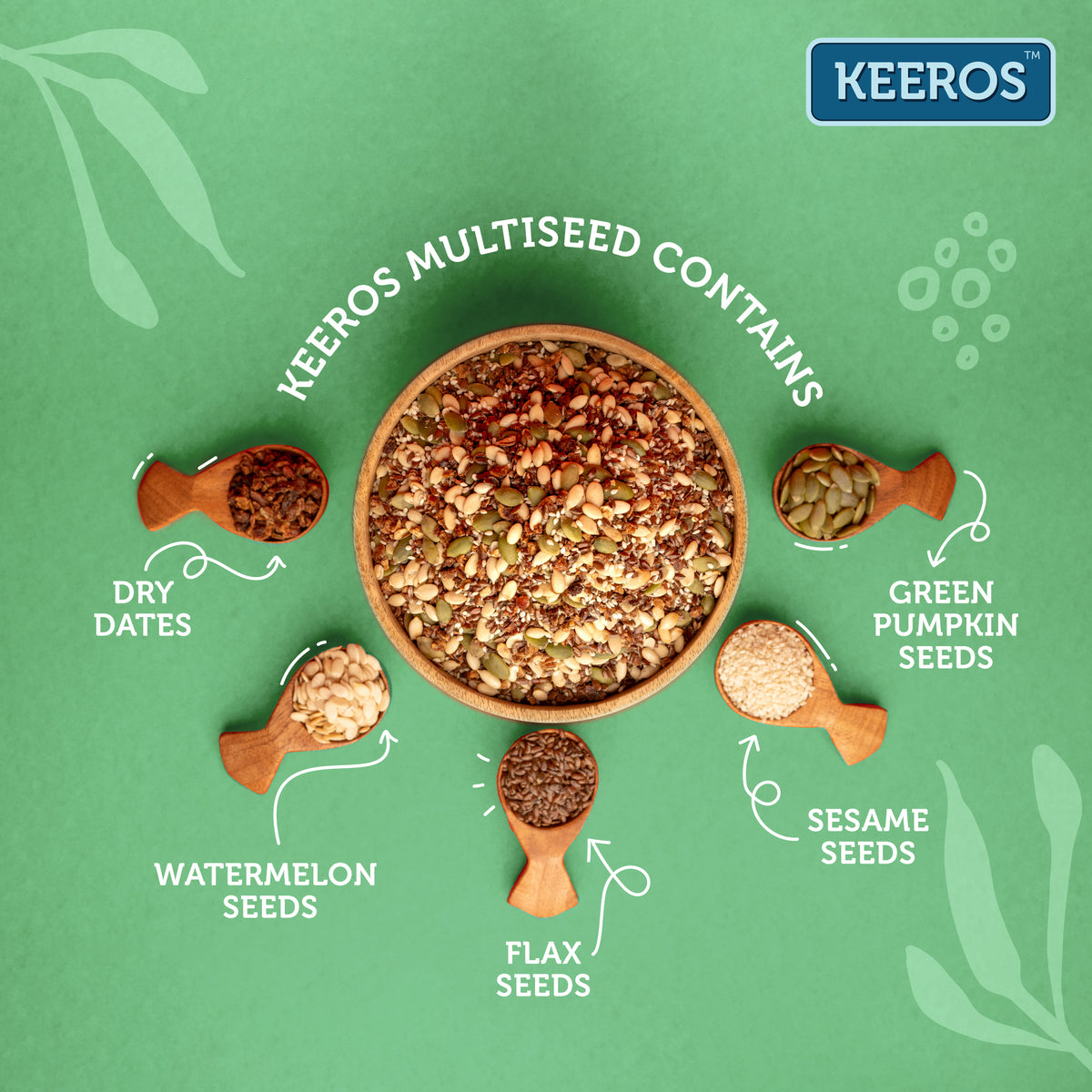 Keeros Roasted Supersnacks Multigrain & Multiseed Jars, (Combo of 100g ...